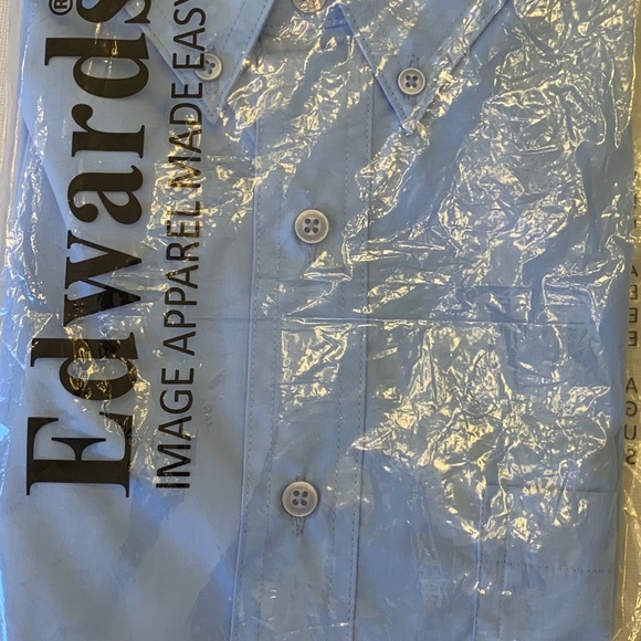 Edwards | Shirts | Edwards Lightweight Poplin Long Sleeve Shirt Sz M ...